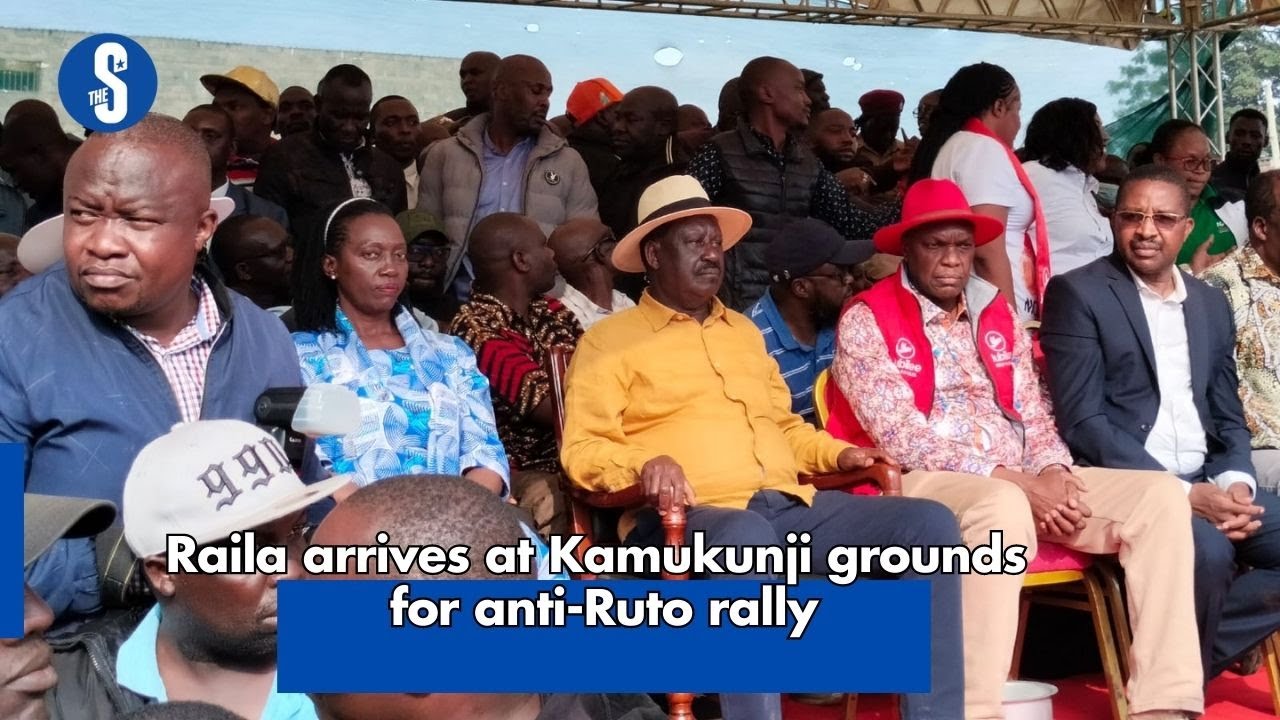 Raila arrives at Kamukunji grounds for anti Ruto rally - YouTube