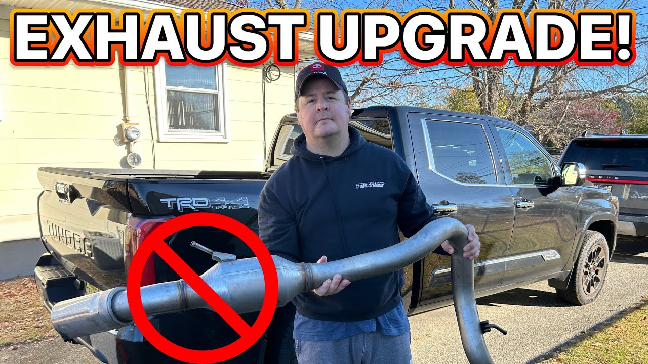 Exhaust Upgrade On My 2024 Toyota Tundra 1794 Edition TRD - YouTube