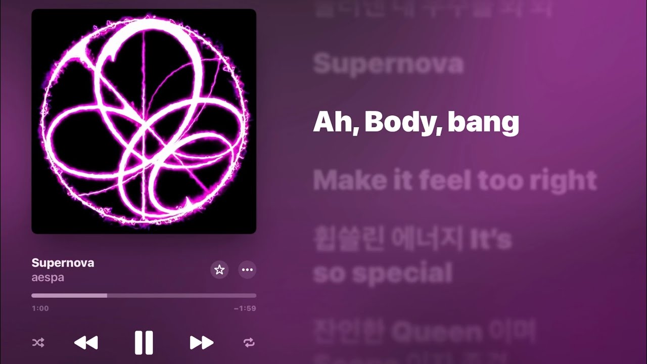 aespa 'Supernova' (Lyrics) | Apple Music - YouTube