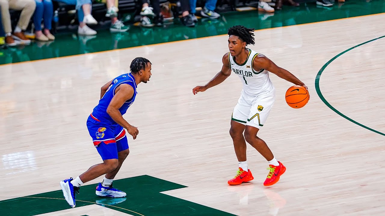 Baylor Basketball (M): Robert Wright III Highlights vs. Kansas ...