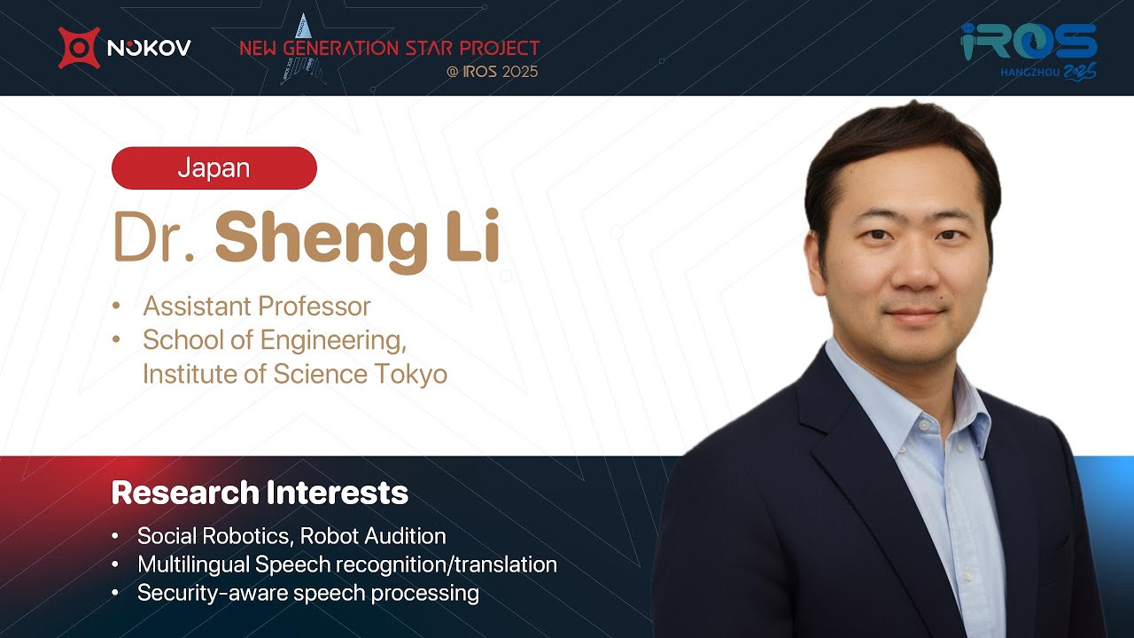 Prof. Sheng Li | IST | Social Robotics, Robot Audition, Multilingual ...