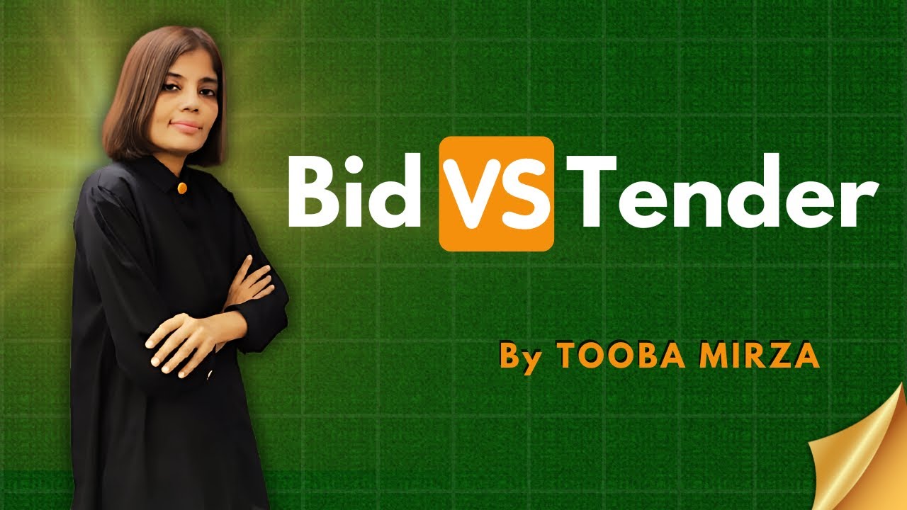 Bid vs Tender: Key Differences You Must Know! - YouTube