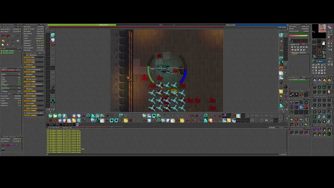 TIbia Testando diamond arrows nos Boi Bombados full vida loka, Mensagem ...