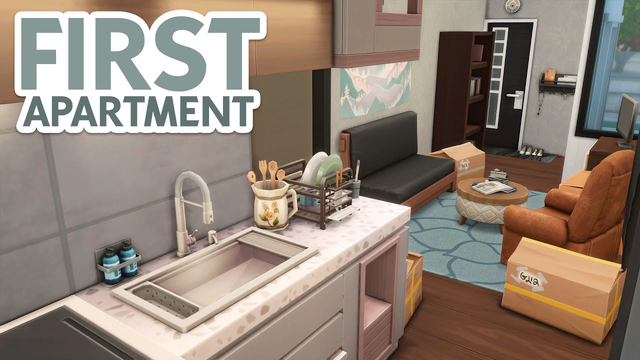 First Apartment // The Sims 4 Speed Build: Apartment Renovation - YouTube