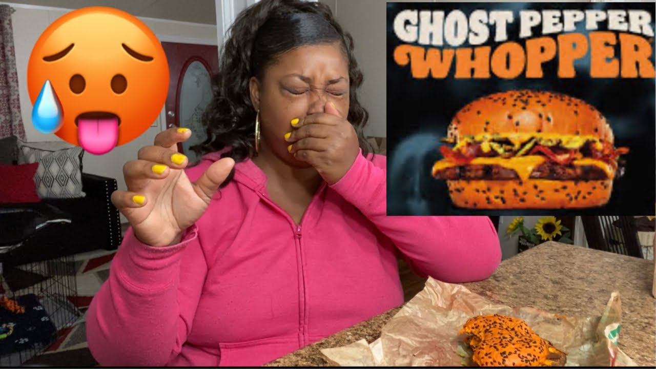 NEW! GHOST PEPPER WHOPPER - YouTube