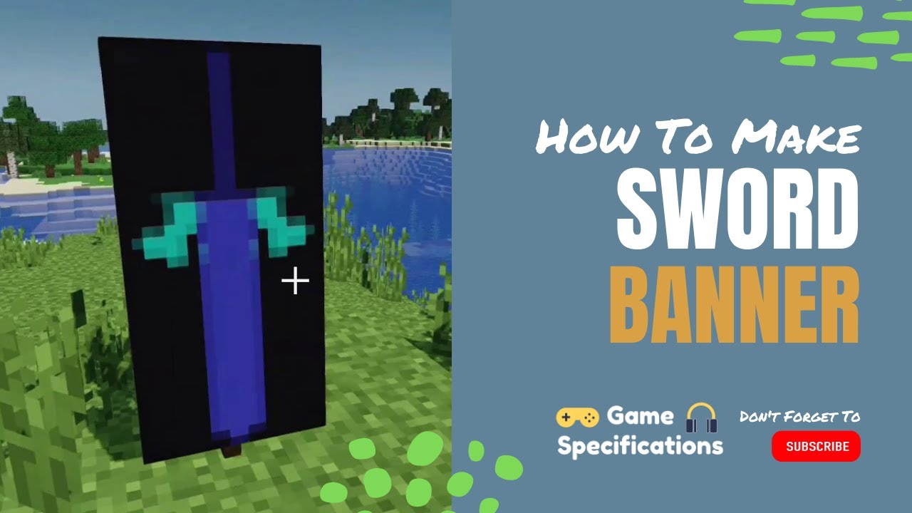 How To Make Sword Banner In Minecraft - YouTube