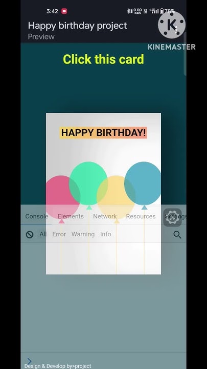 Birthday card create html🤯🥳🤔🤔🤔🤔😒 CSS #shorts #short #viral - YouTube