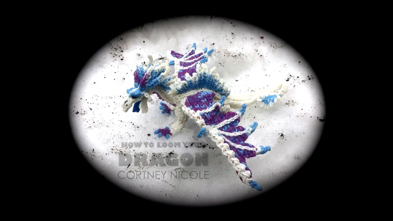 Part 3/3 Rainbow Loom Winter/IceWing from Wings of Fire (1 Loom) - YouTube