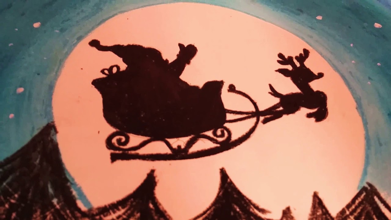 How to draw 🎅 Santa Claus scenery - YouTube