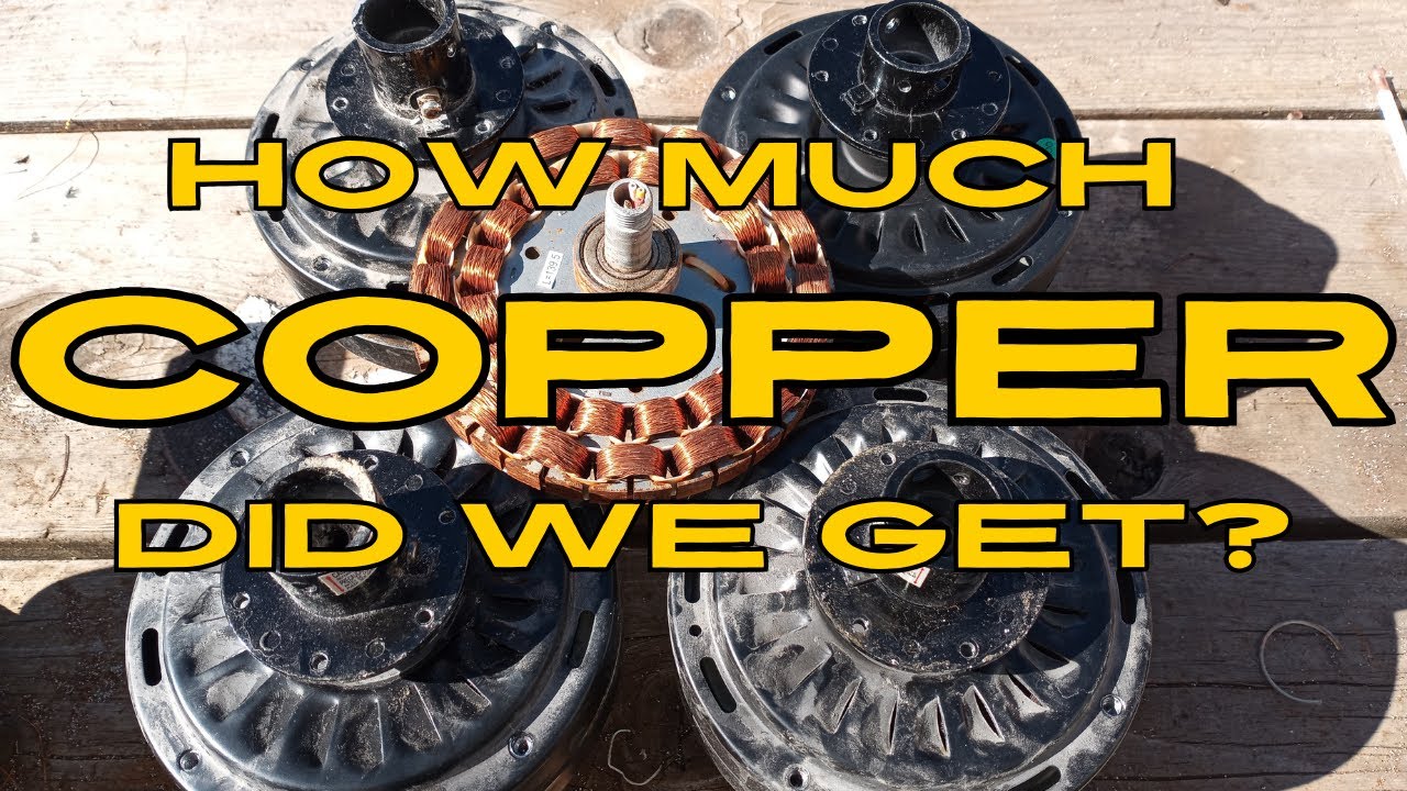 Pulling Copper from Ceiling Fans - YouTube