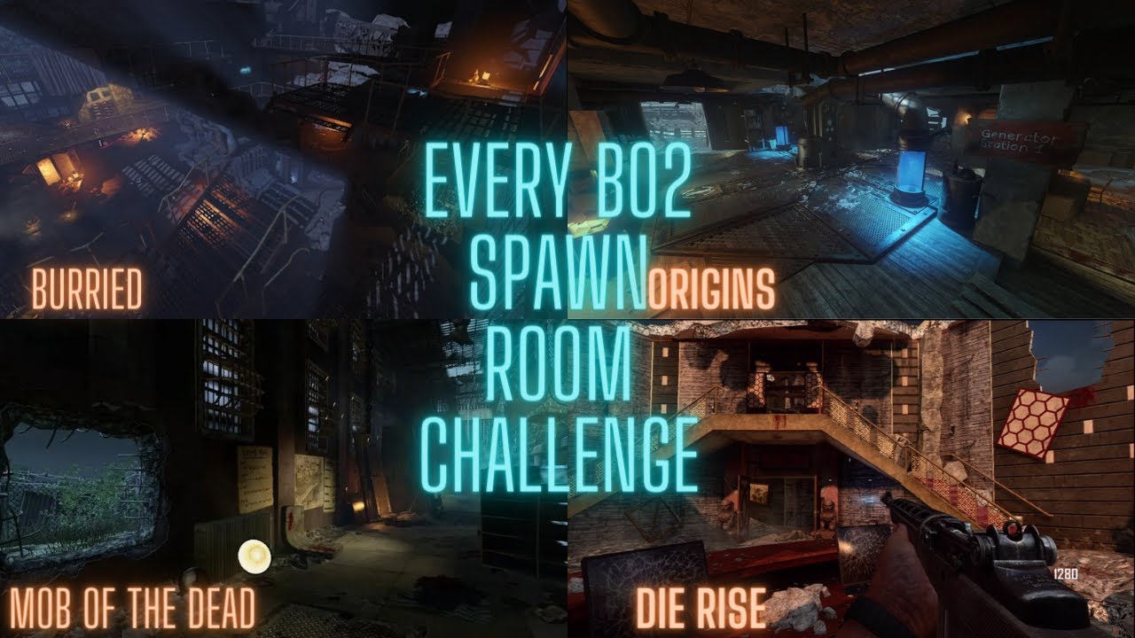 Spawn Room Challenge On Every Bo2 Dlc In 2022 - YouTube