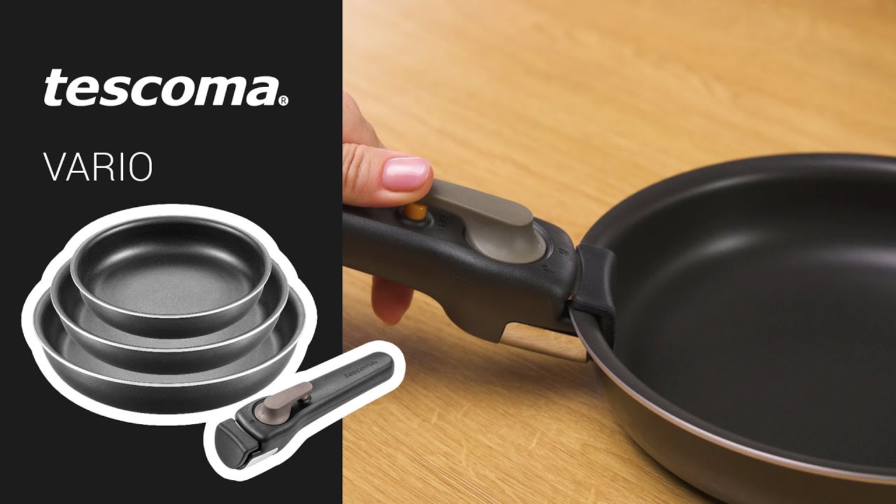 Frying pans with removable handle VARIO, set of 4 - YouTube