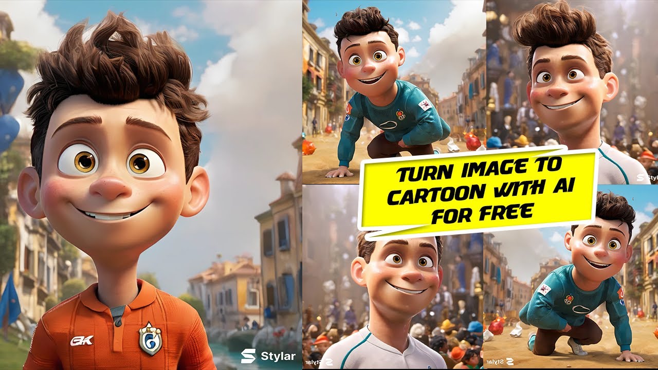 Turn Image to cartoon with AI for free - YouTube