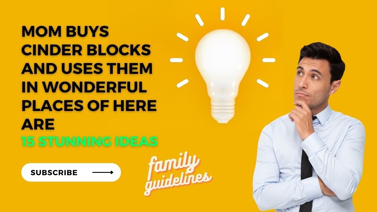 Mom buys cinder blocks and uses them in wonderful way, Here are 15 ...