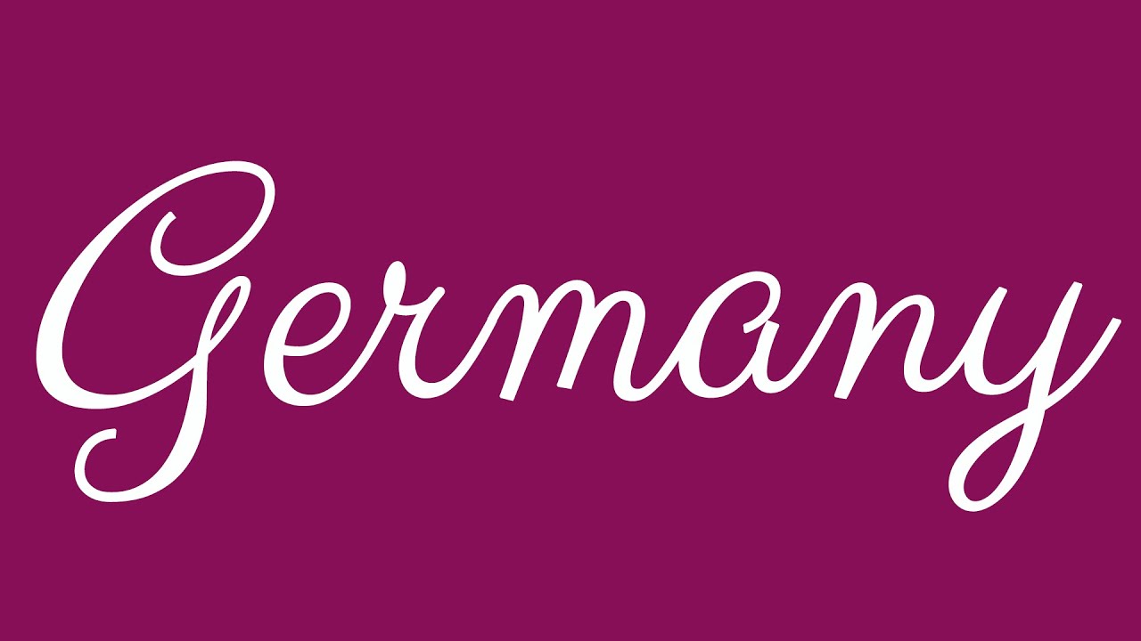 Learn How To Sign The Name Germany Stylishly In Cursive Writing YouTube learn-how-to-sign-the-name-germany-stylishly-in-cursive-writing-youtube