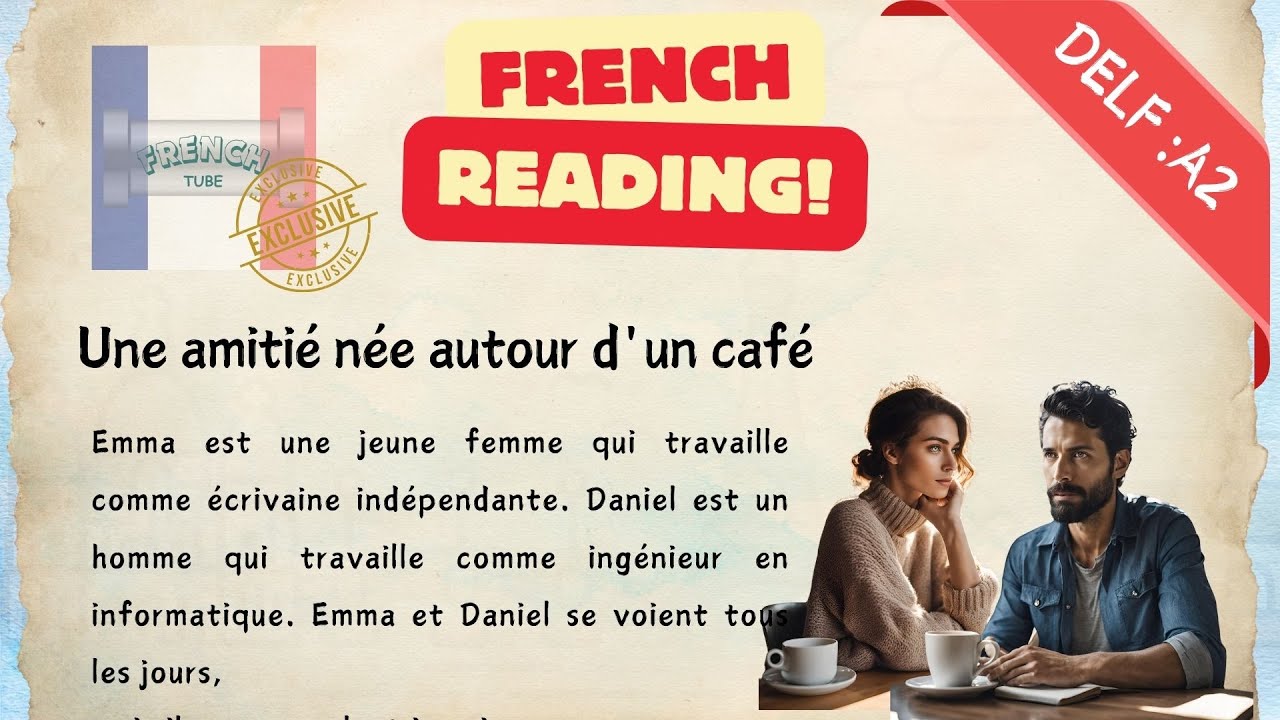 French Reading for Beginners | DELF A2 | Build French Vocabulary ...
