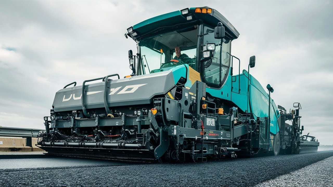 The most awesome paver machine in cutting-edge technology used in ...