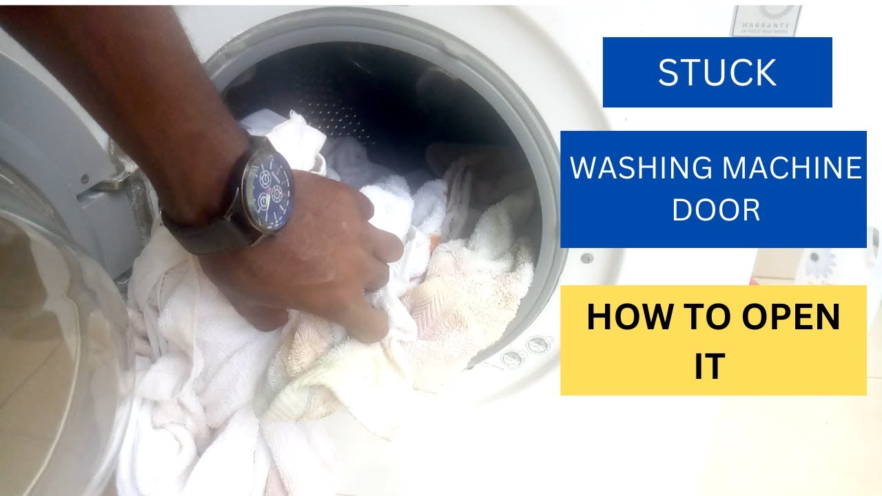 How to open stuck Washing machine Door||easy technique. - YouTube
