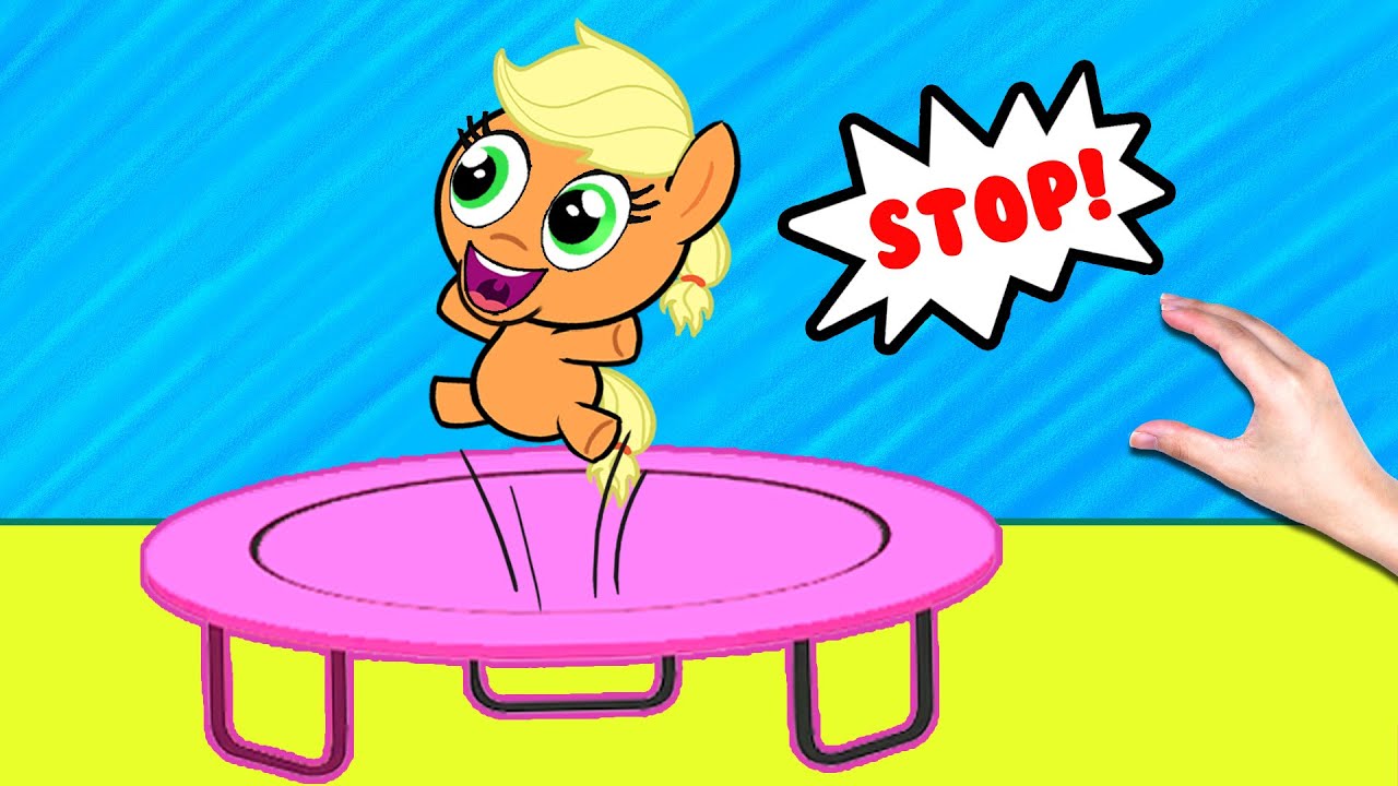 Apple Jack gives birth - MY LITTLE PONY | Stop Motion Paper - YouTube