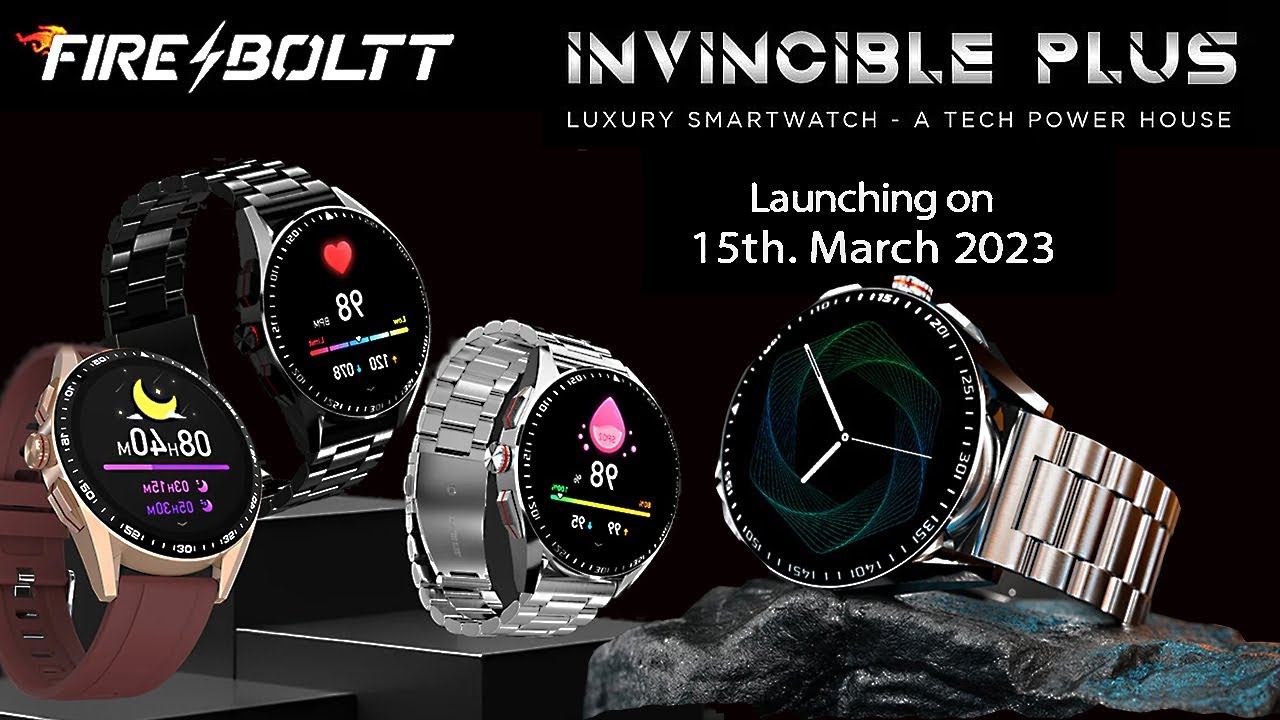 Fireboltt Invincible Plus | Smart Watch | 1.43" Amoled screen - YouTube
