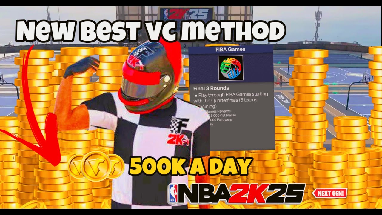 NBA 2K25 BEST VC METHOD! 500K A DAY! - YouTube