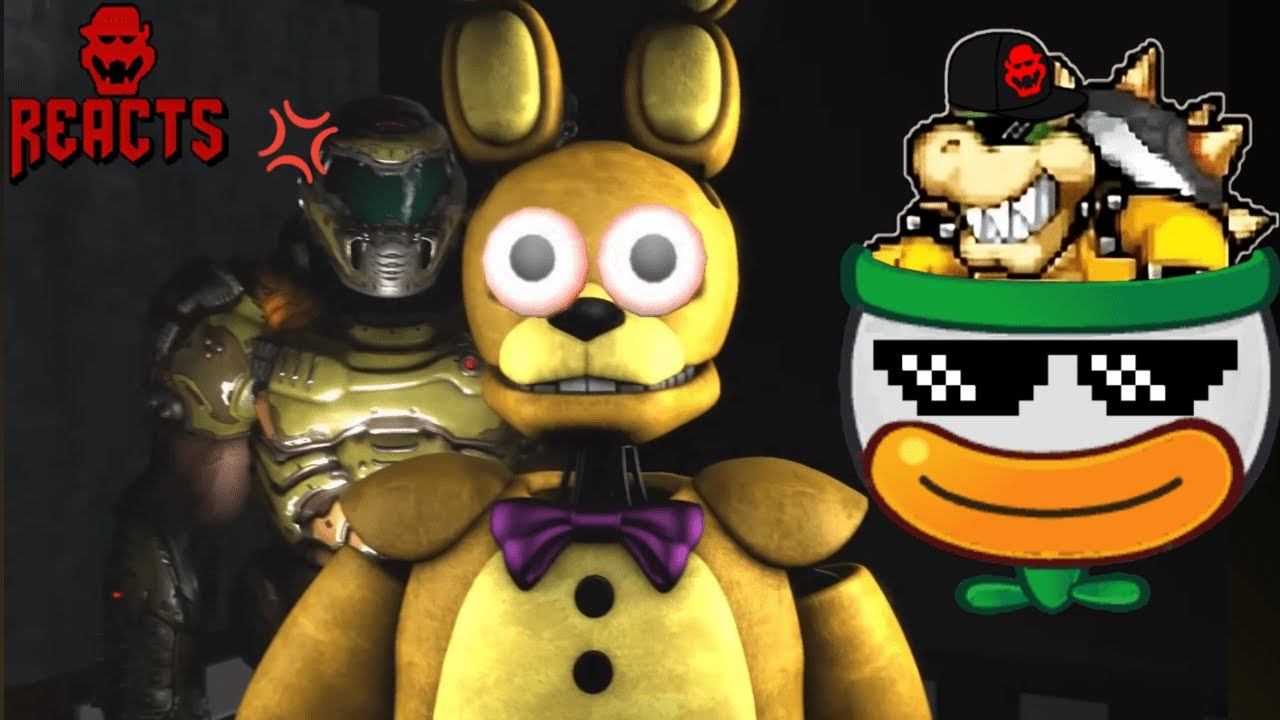 Fear meets fury: Doom Slayer vs FNAF (All Parts) | KoolBowser Reacts To ...