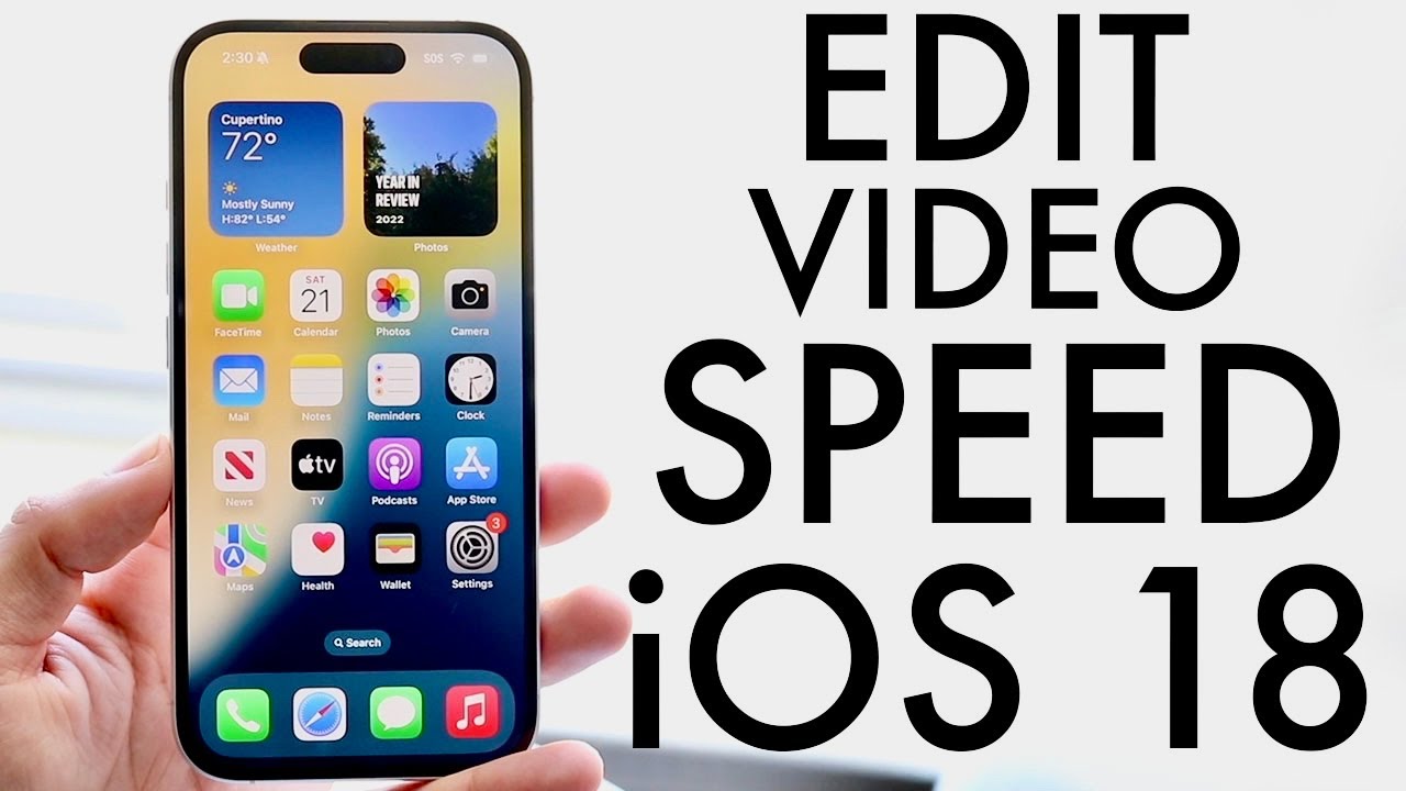 How To Edit Video Speed On iOS 18! - YouTube