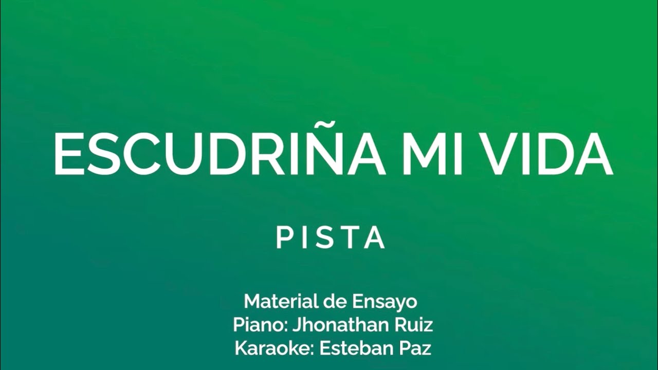 Escudriña mi vida - (pista 432hz) versión para dama - YouTube