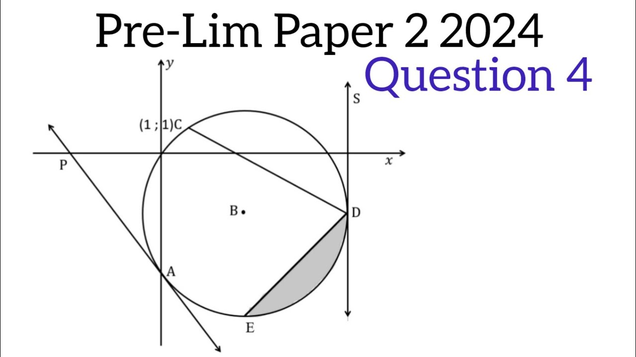 Grade 12 Preliminary Paper 2 2024 Question 4 - YouTube