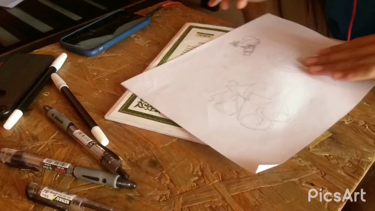 SKETCH ON A4//doodle (part 1) - YouTube