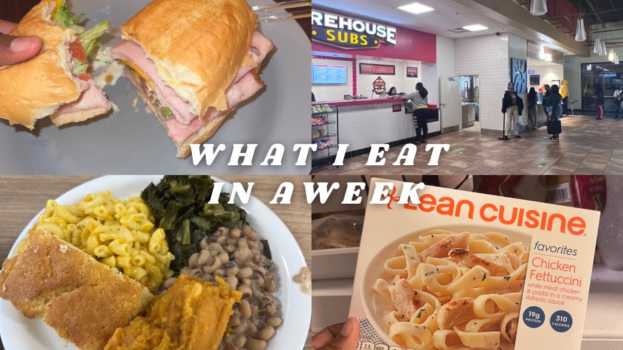 What I eat in a week as an HBCU college student (ft mccall dining hall ...