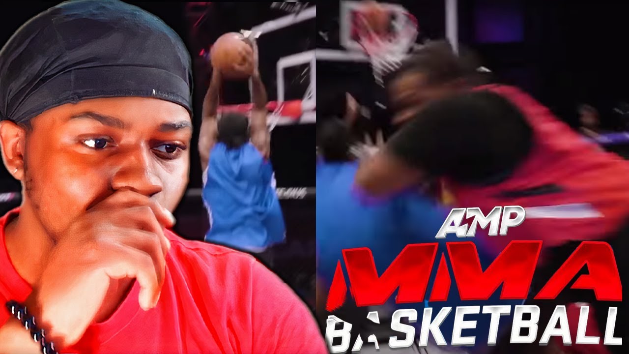 Dxvin Reacts To AMP MMA BASKETBALL - YouTube