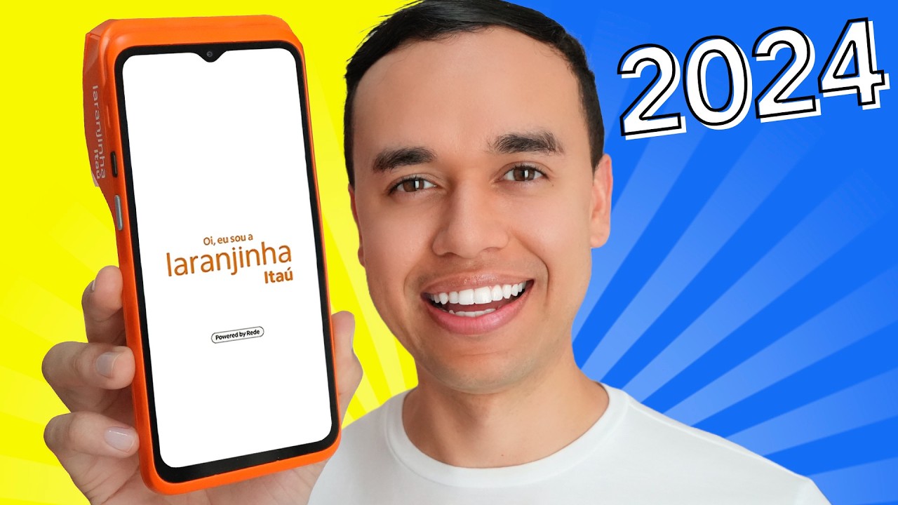 Testei a Máquina de Cartão Laranjinha Smart do Itaú e Rede - YouTube