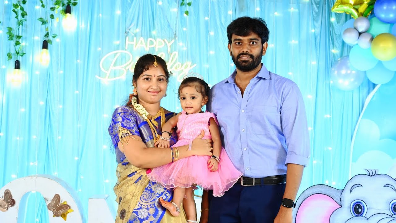 Sahanya 1st birthday highlights - YouTube
