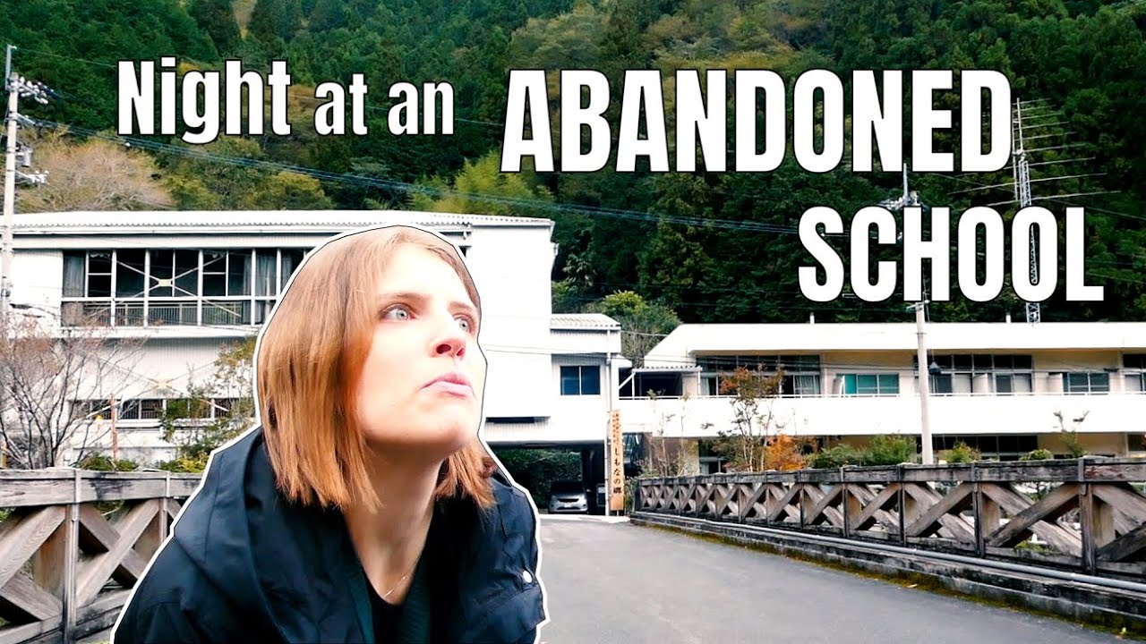 Spending a Night at an Abandoned School in Shikoku, Japan (How scary ...