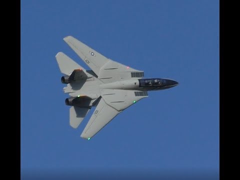 Very nice F-14 flight with Tailerons only - YouTube