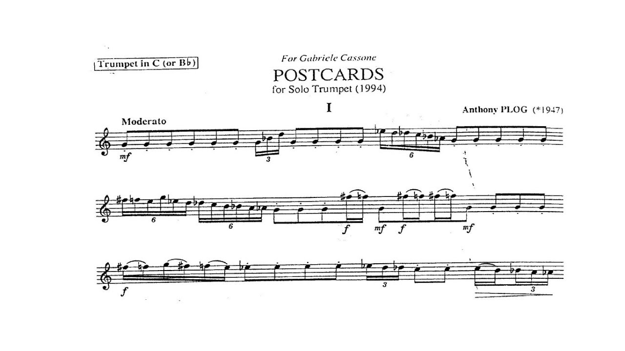 Anthony Plog: Postcards (Allen Vizzutti, trumpet) I - YouTube Music