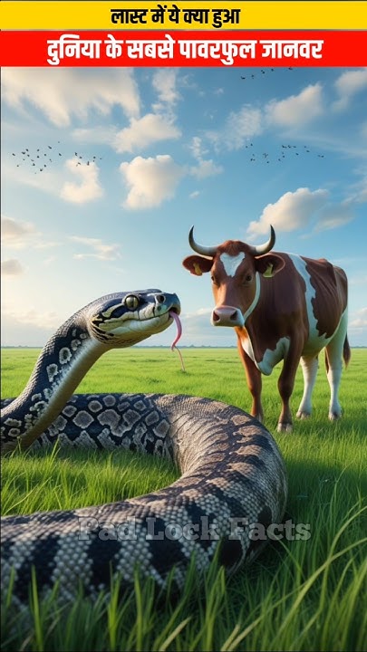 If a cow is put together with a python, what will happen? #hybrids# ...