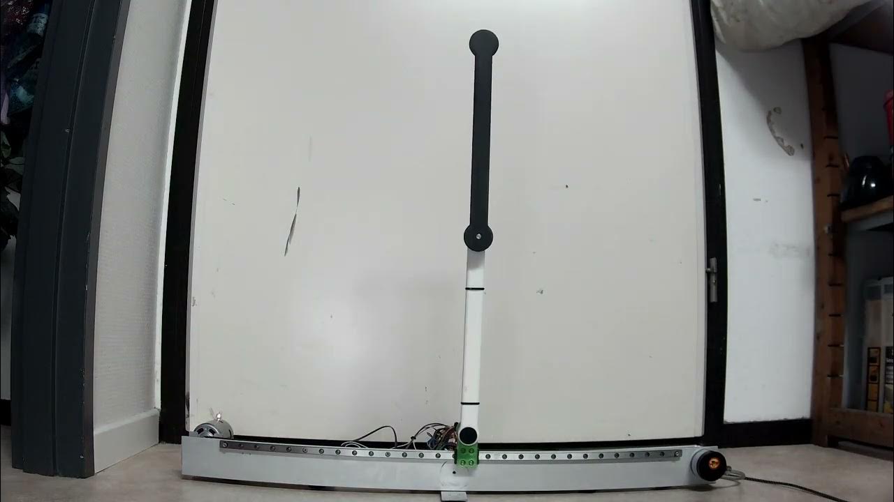 Double inverted pendulum on a cart, controlled by Arduino linear PID - YouTube