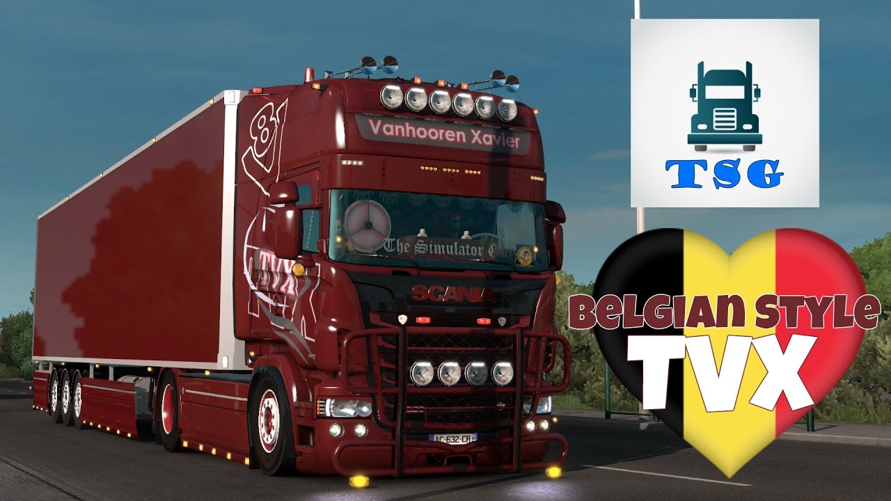 Belgian Style! - TVX (Vanhooren Xavier) Scania RJL + Ekeri Trailer ...