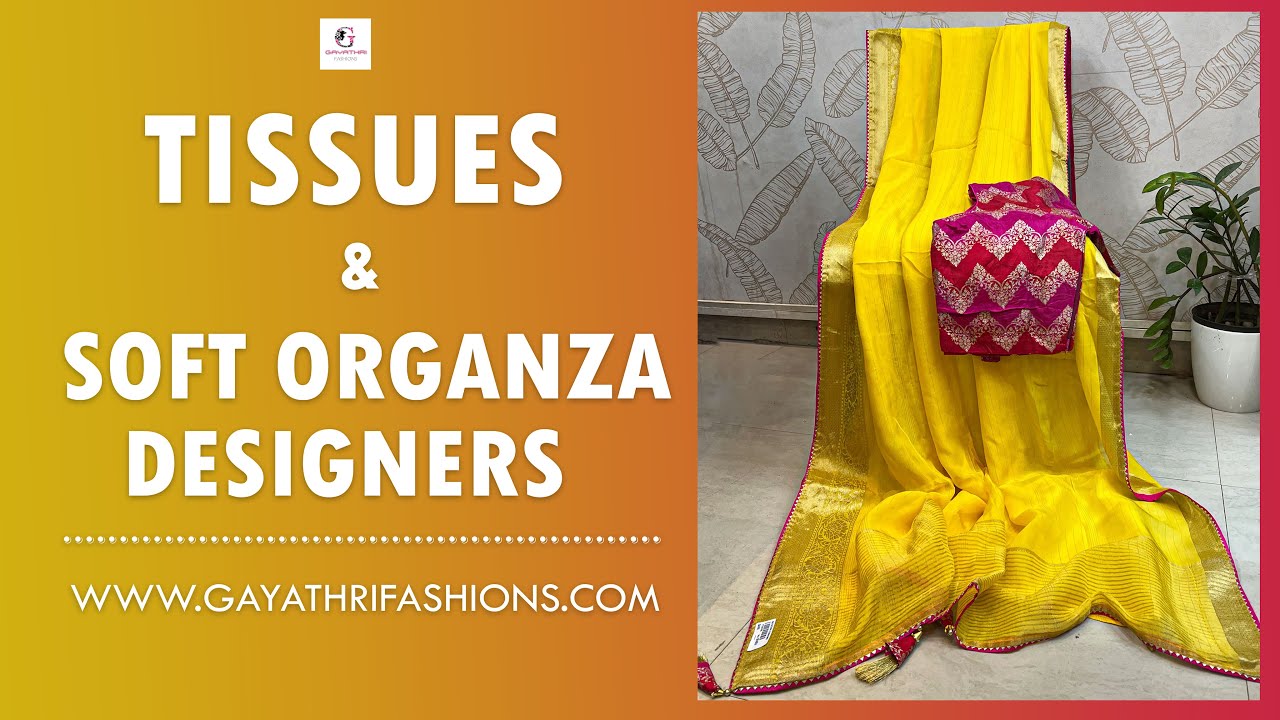 Munga silks| Pure tissues| Soft organza designers - YouTube
