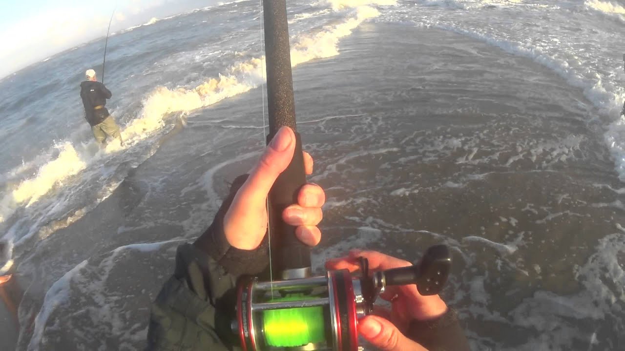 drum fishing hatteras point - YouTube