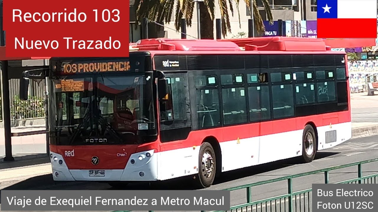 Recorrido 103 Viaje entre Exequiel Fernandez y Metro Macul por Nuevo ...