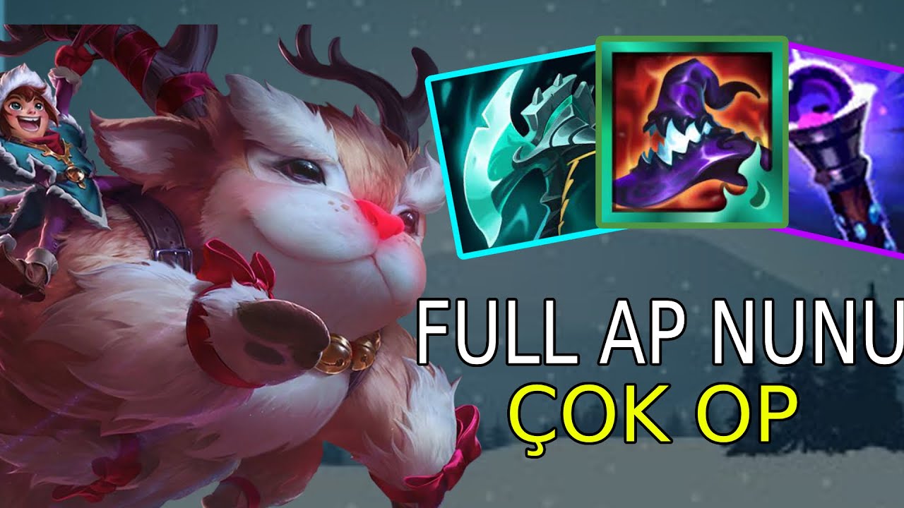 ONE SHOT FULL AP NUNU ÇOK OP I Ap Nunu Jung Öğretici Oynanış - YouTube