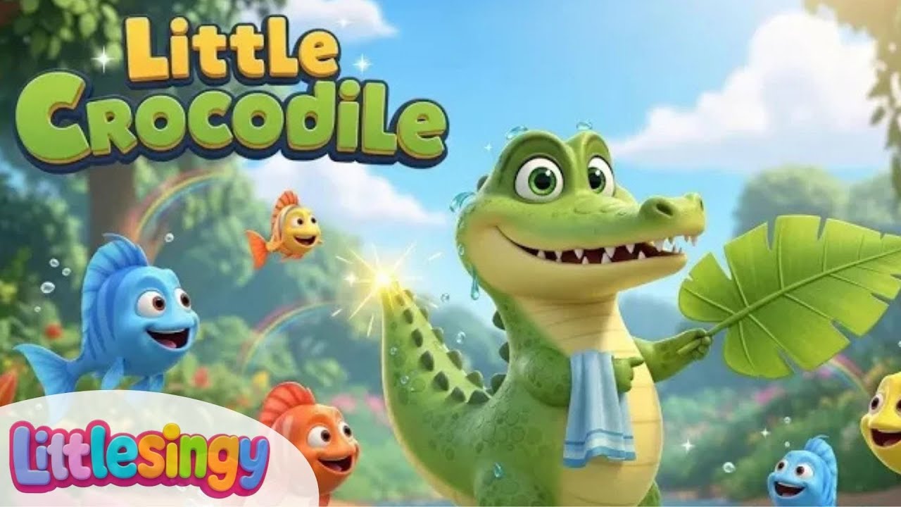 Little Crocodile Song | Fun Animal Song for Kids | LittleSingy | Kids ...