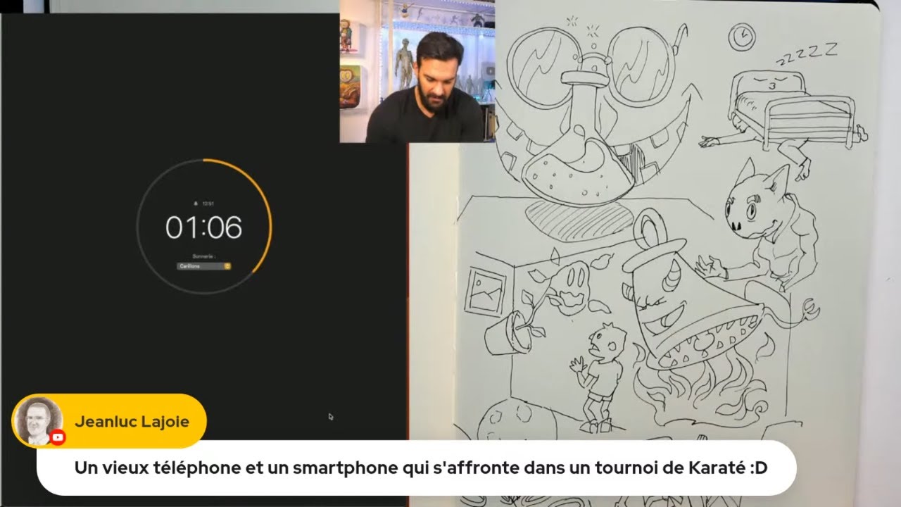 DESSINER DES IDÉES ALÉATOIRES EN 3 MINUTES (jeu de dessin sympa à faire ...