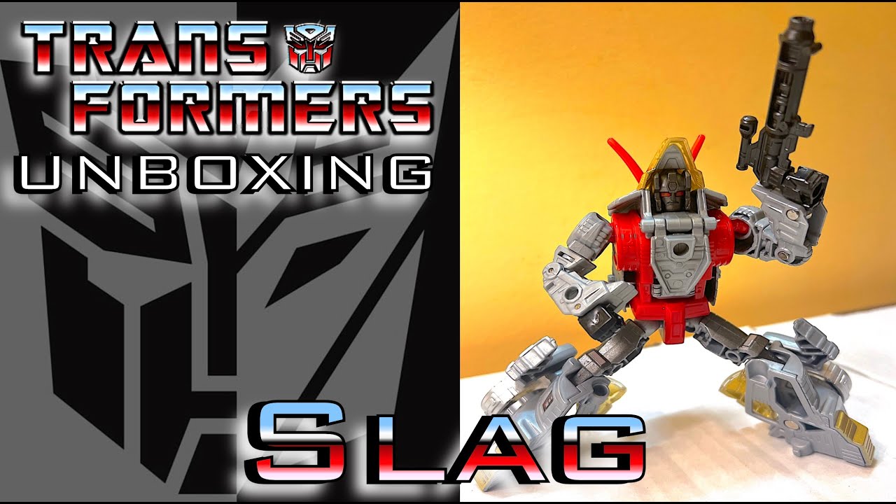 TRANSFORMERS - [ SLAG - DINOBOTS - BPF-02 ] - Unboxing / Transformation ...