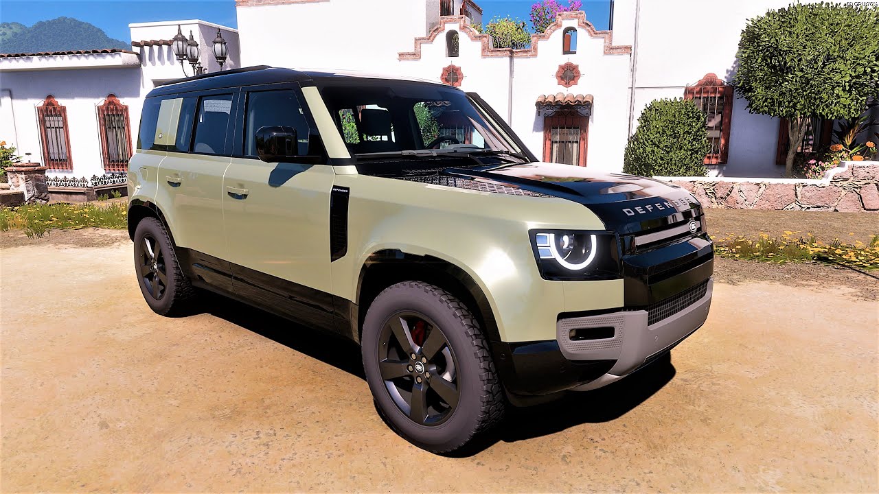 Forza Horizon 5 . Land Rover Defender 110 X 2020 . Car Show Speed Jump ...