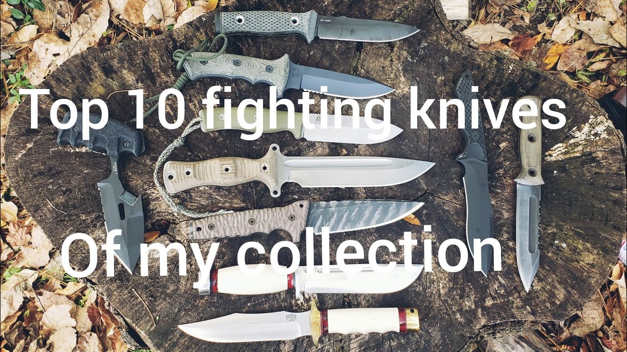 Top 10 fighting knives on my collection. - YouTube