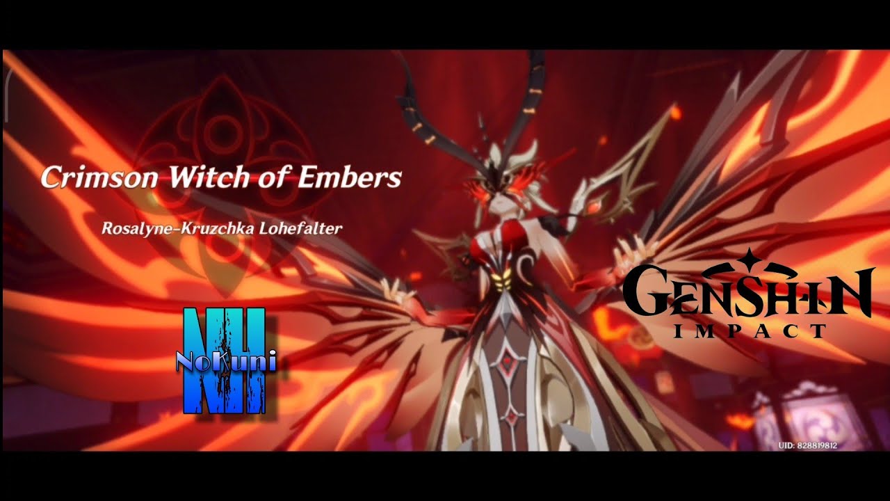 Crimson Witch of Embers (Rosalyne-Kruzchka Lohefalter) | Genshin Impact ...